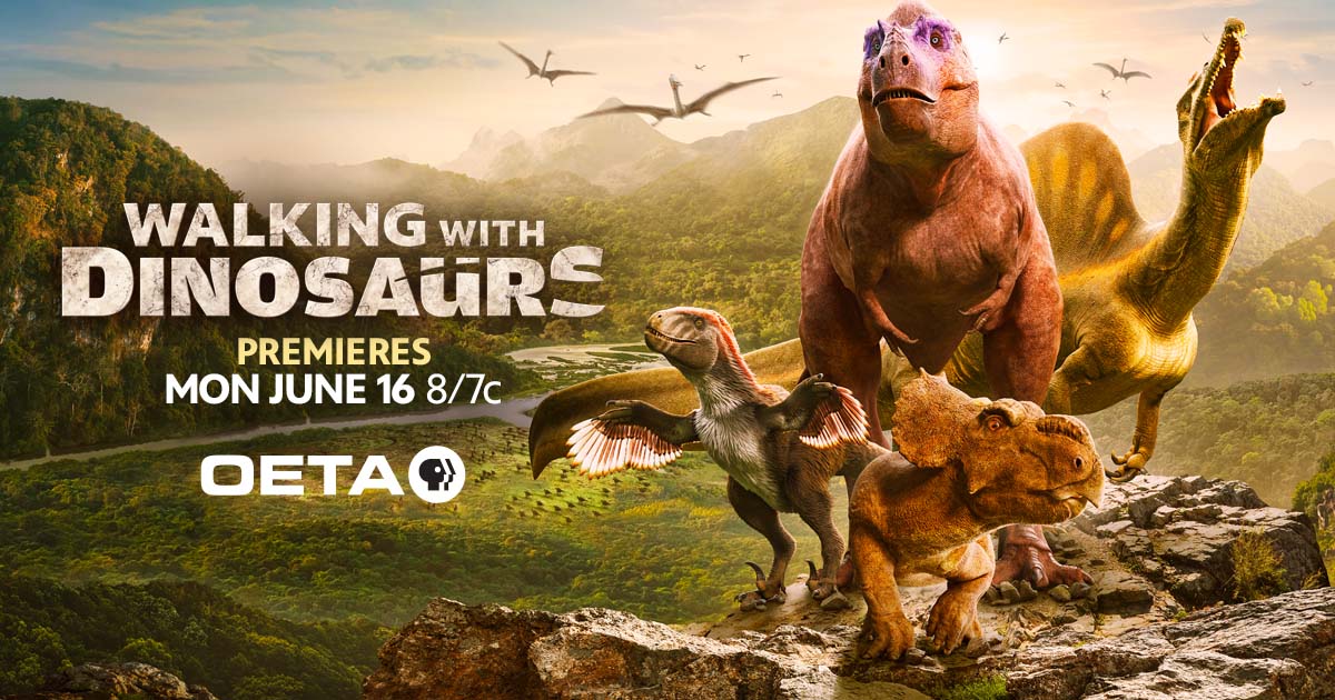 Discover the all-new Walking With Dinosaurs series, premiering June 16 on OETA and PBS.